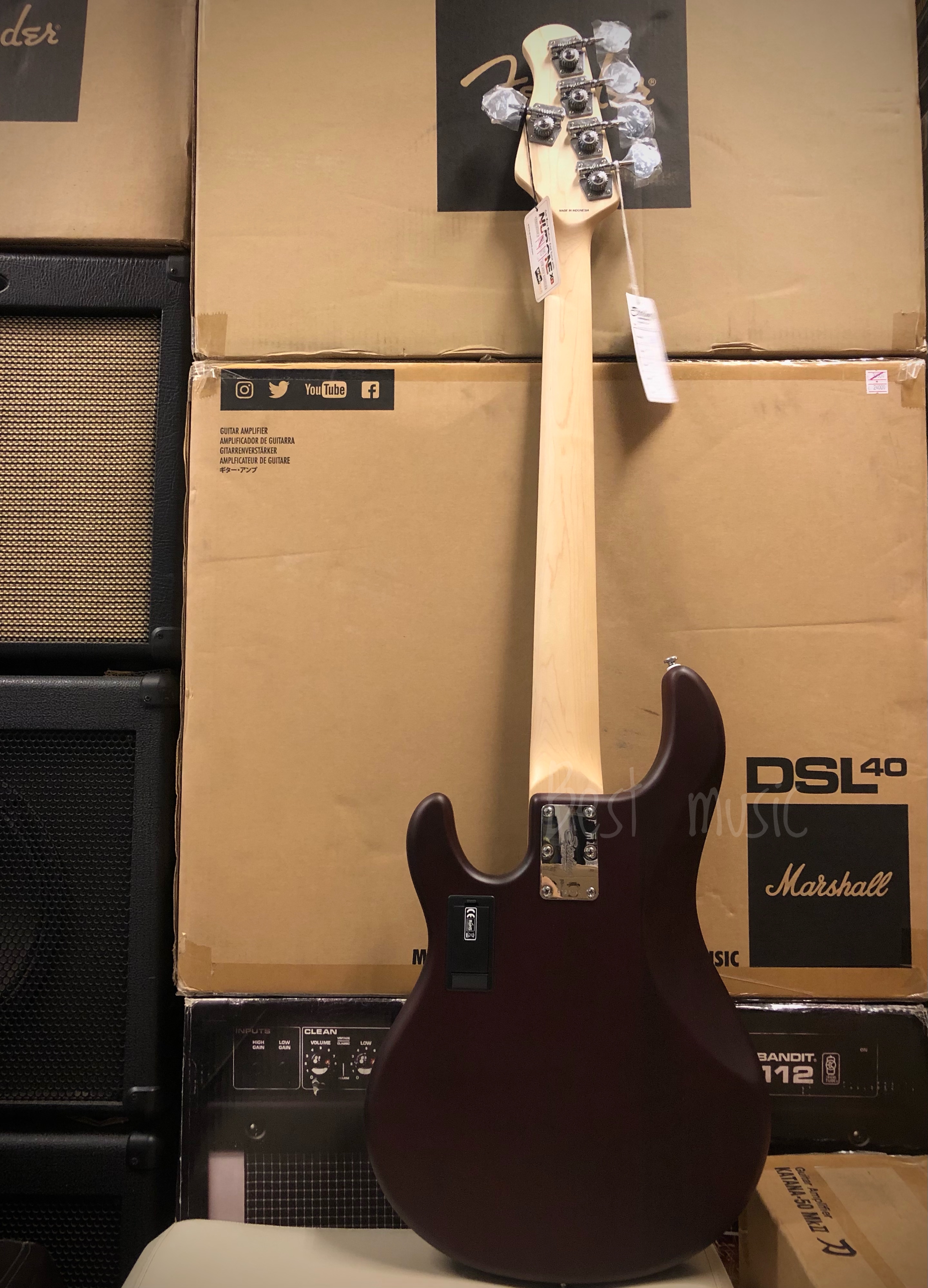 Sterling Sub Ray 5 Walnut Satin ( เบส 5 สาย ) - Best music - ThaiPick