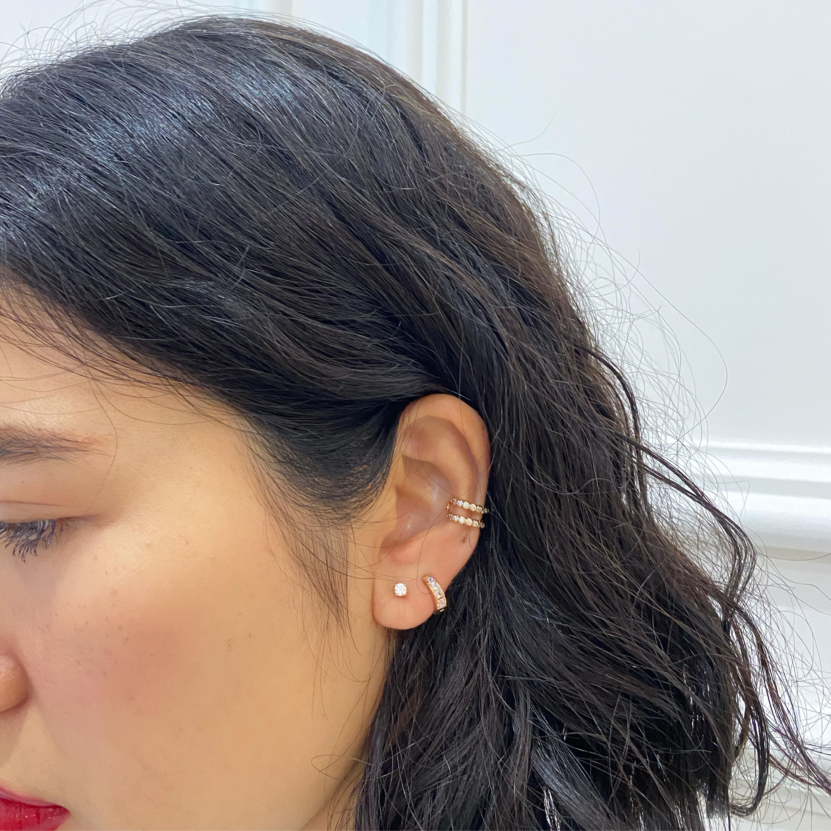 YVIS double gem ear cuff เอียคัฟเพชร - yvis - ThaiPick