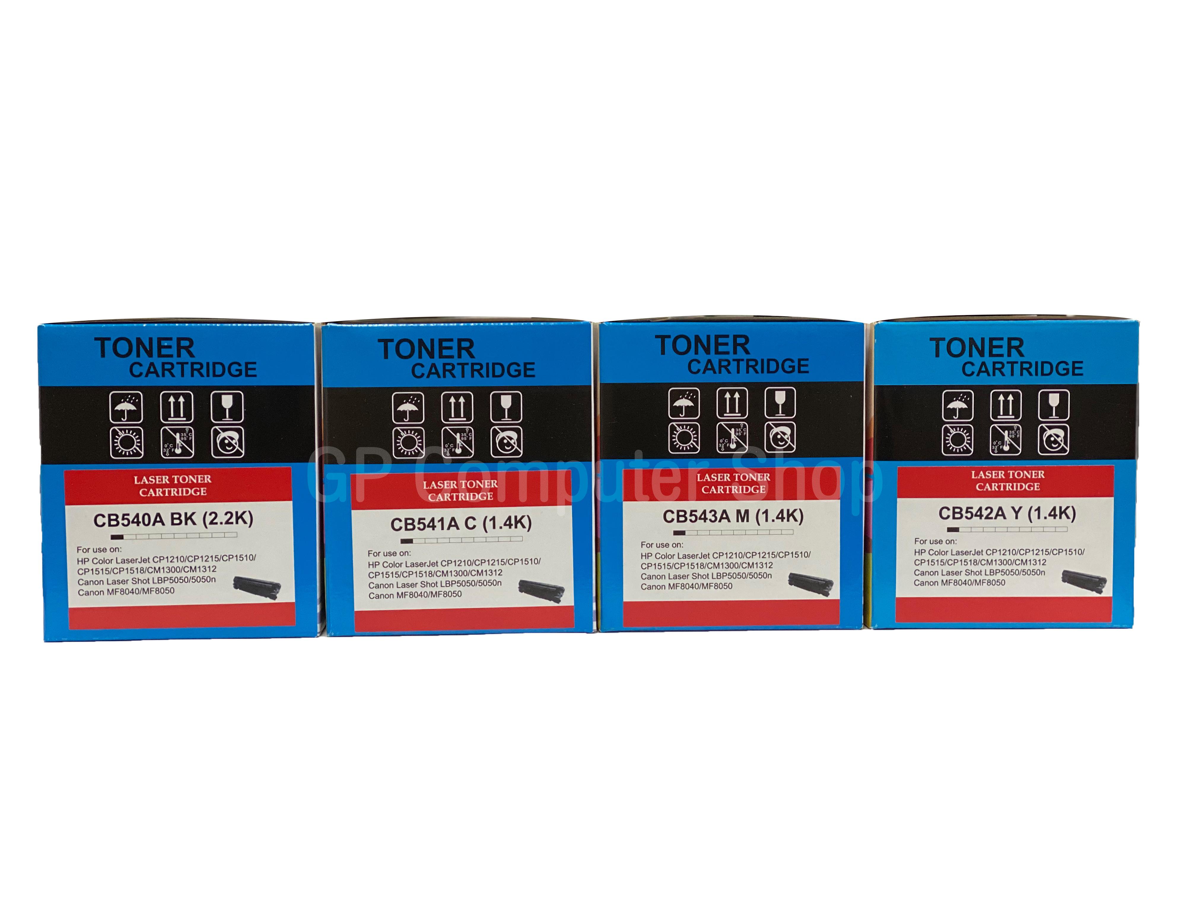 Color Box Toner HP CB540A / CB541A / CB542A / CB543A / 125A / CP1215 ...