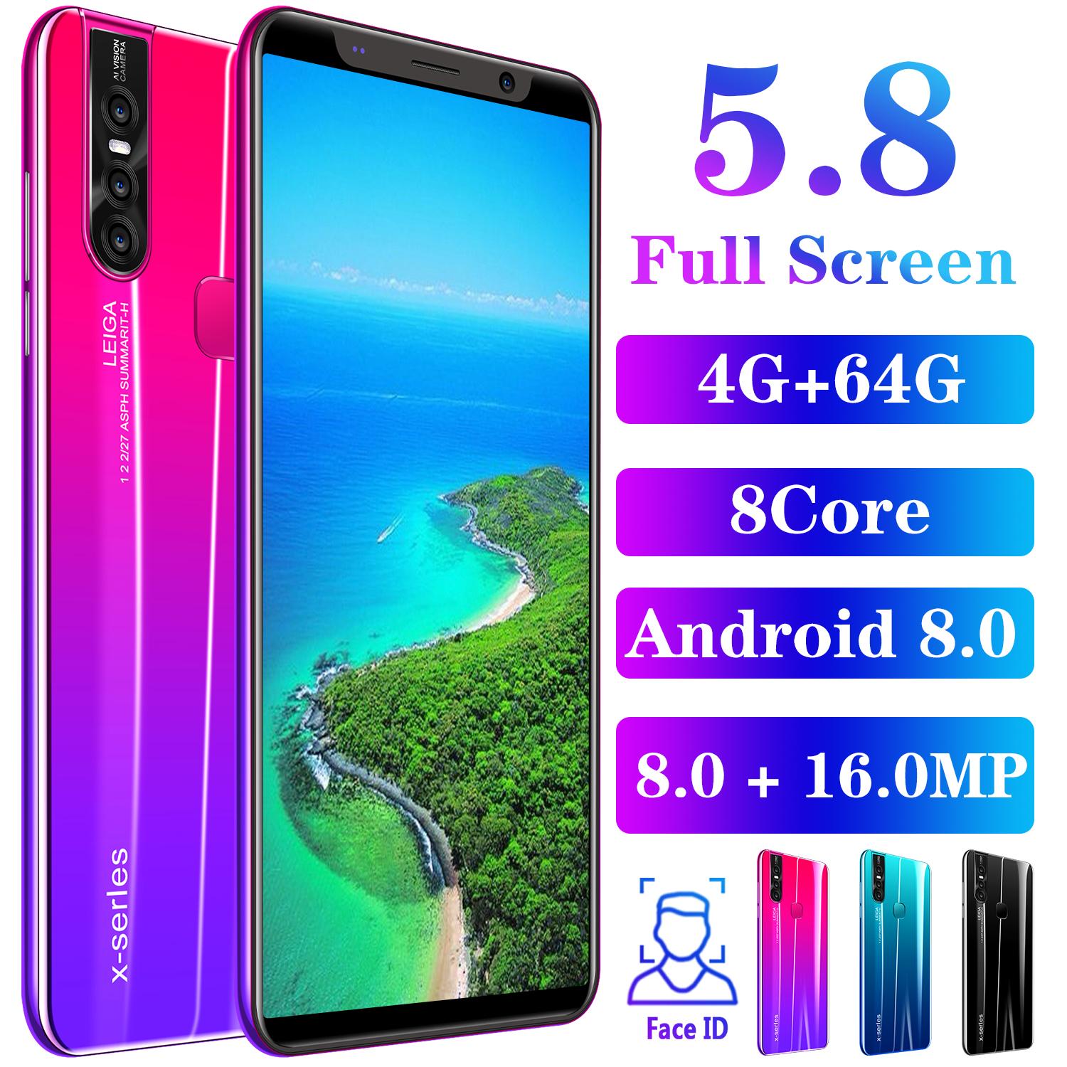 X27 plus รองรับภาษาไทย หน่วยความจำ 4G + 64G มาร์ทโฟน 5.8 นิ้ว2Kเต็มหน้า ...