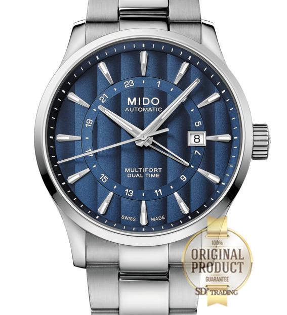 MIDO MULTIFORT GMT (Dual Time) Automatic Mens Watch รุ่น M038.429.11 ...