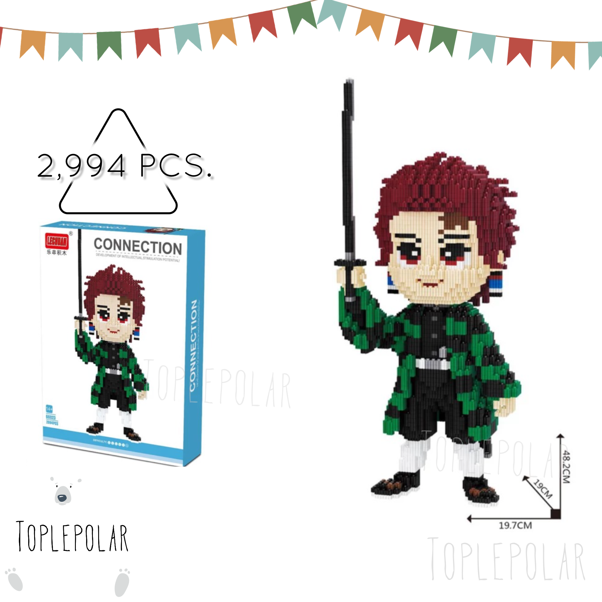 ชุดตัวต่อ เลโก้นาโน Block เลโก้จิ๋ว ขนาดใหญ่ 2,000 ชิ้น Lechuan ชุดนัก ...