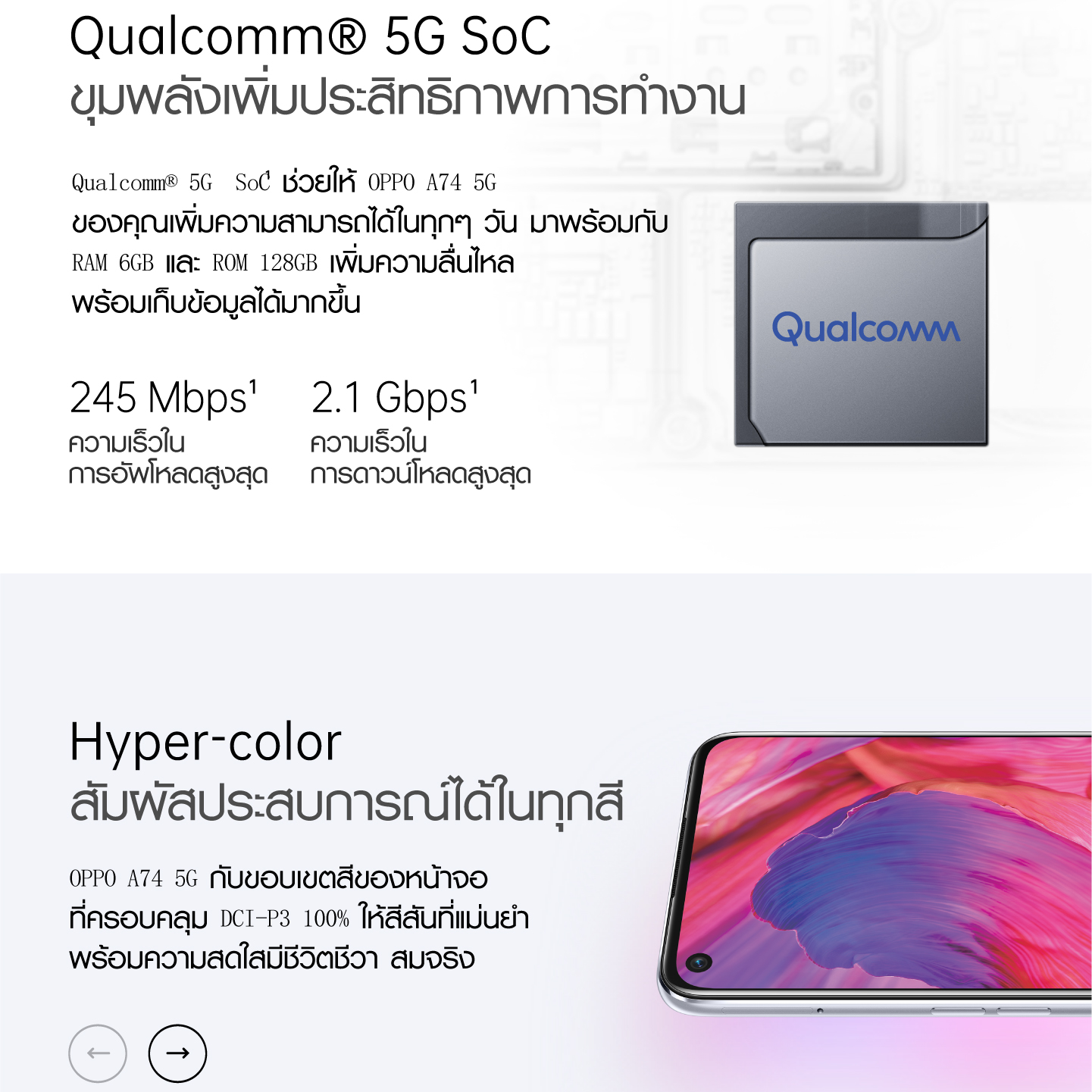 OPPO A74 5G (6GB+128GB) Mobile Phone 48M Camera 6.5 Inch 90 Hz Screen ...