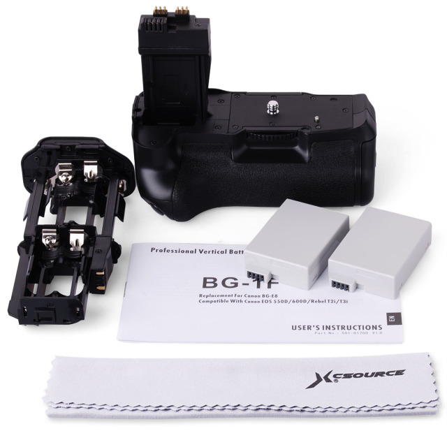 ราคาล่าสุด XCSource แบตเตอรี่กริป+แบตเตอรี่ 2 ก้อน สำหรับ Canon EOS ...
